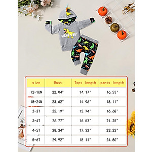 BAVADER Toddler Boy Clothes 18 24 Months Boy Clothes Mama's Boy Dinosaur Long Sleeve Hoodie Pant Sets Toddler Clothes for Boys