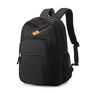 abshoo Classical Basic Womens Travel Backpack For College Men Water Resistant Bookbag (Black)