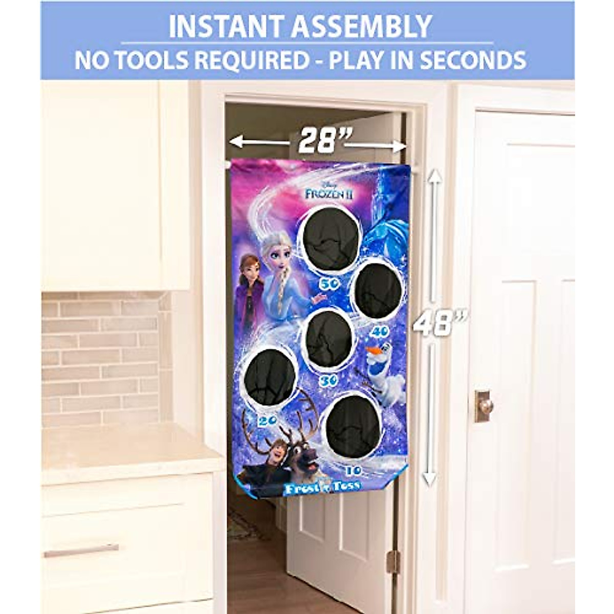 GoSports Disney Pixar Indoor Toss Games – Family Fun for Kids and Adults - Choose Frozen 2, Finding Nemo, Cars, Toy Story and More