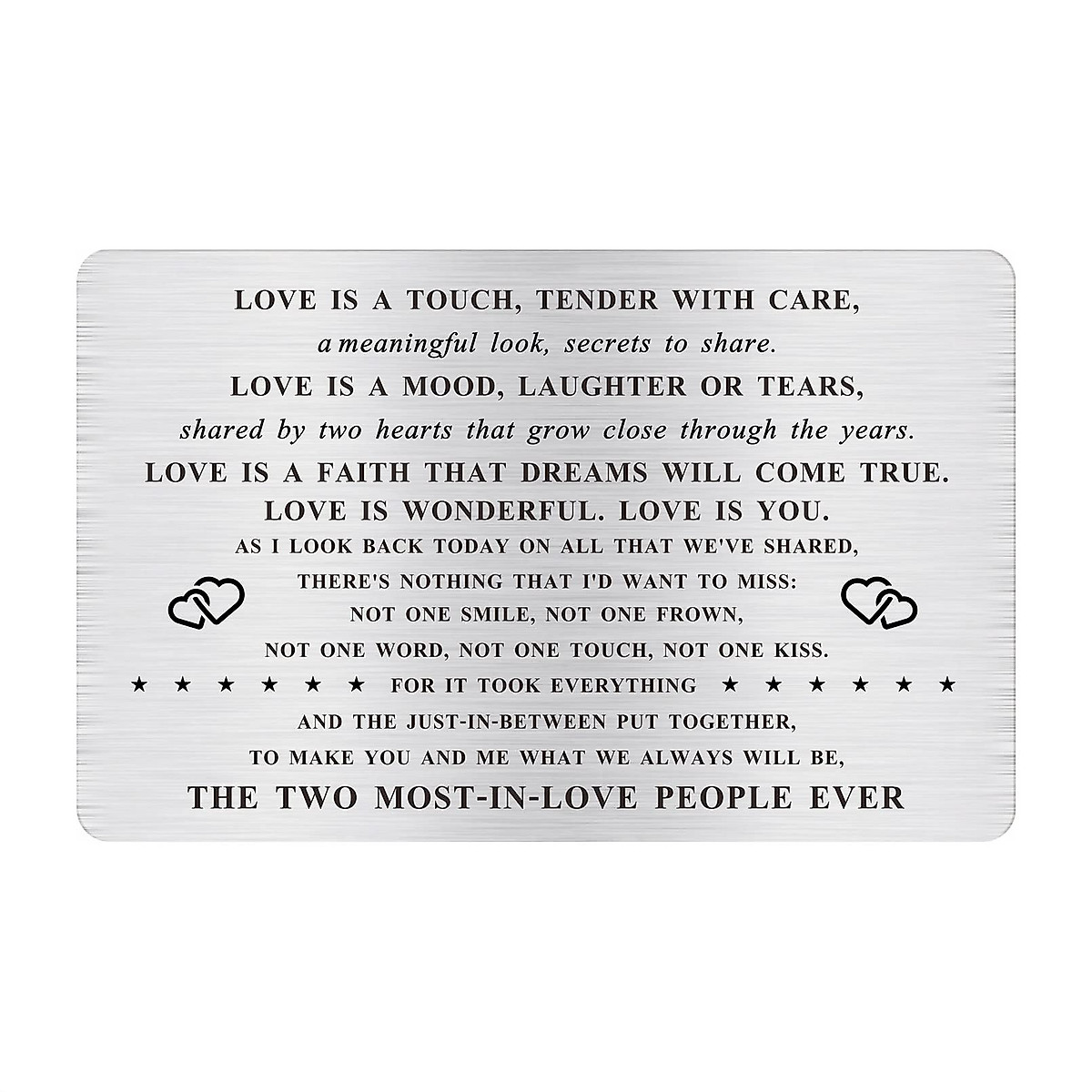 TGCNQ I Love You Gifts for Her, Valentine Day Gifts for Wife, Wife Card for Christmas, Mother's Day or Birthday