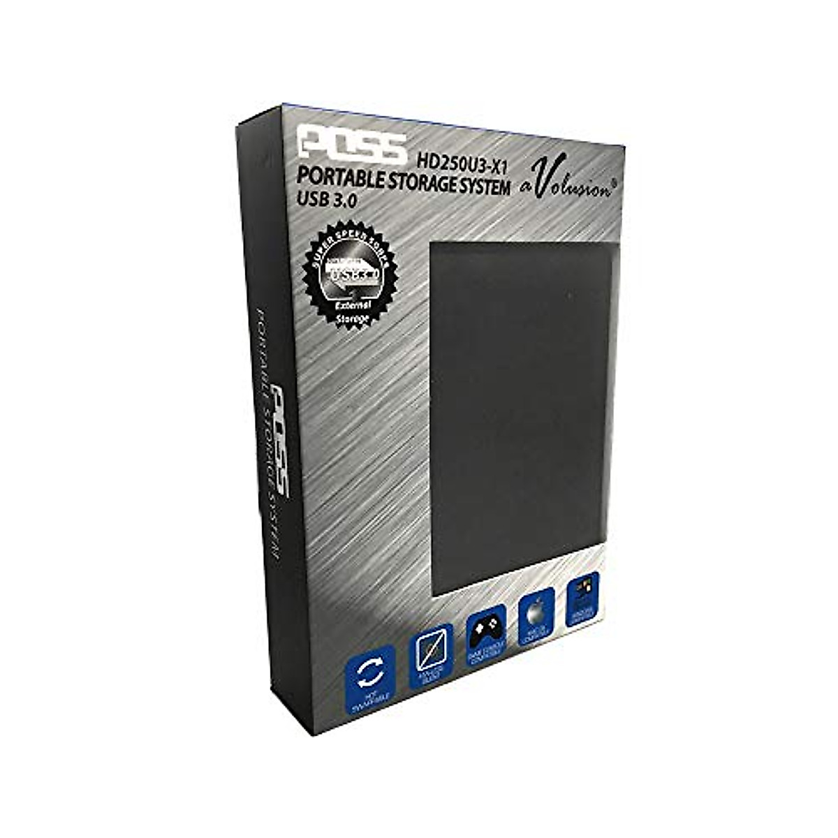 Avolusion 2TB USB 3.0 Portable External Hard Drive (for PS4, Pre-Formatted) HD250U3-X1-2TB-PS - 2 Year Warranty