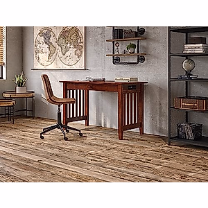 AFI AH12224 Mission Desk with Drawer and Charging Station, Walnut