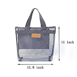 2 Pack Mesh Shower Caddy Shower Tote Bag with 8 Mesh Storage Pockets Shower Caddy Bag Bath Organizer for College dorms Gym Shower Swimming Travel and Daily (Blue)