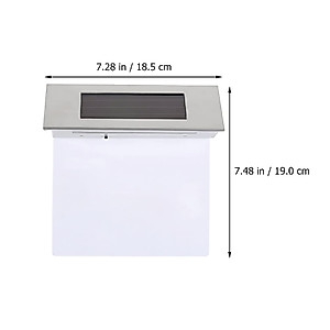 DOITOOL LED Flag Led Signs 2pcs Solar House Number Plaque Light with Motion Sensor LED Light Address Number Outdoor Metal Plaque Lighted Up for Home Garden Street Outdoor Digital Signs