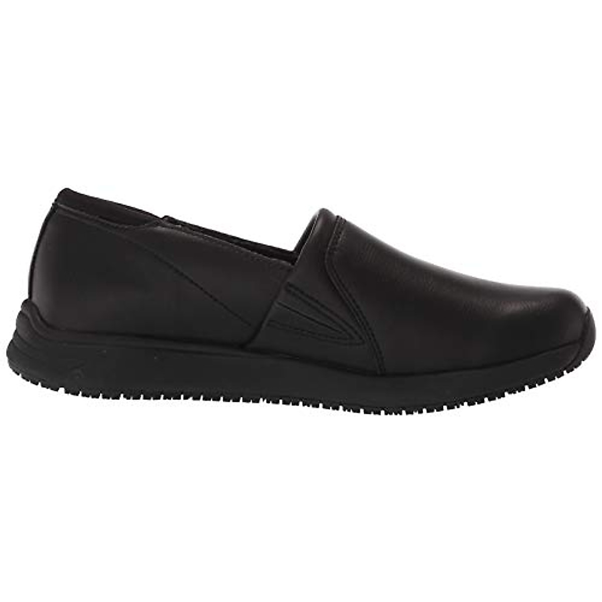 Dr. Scholl's Shoes Women's Dive In Slip-Resistant Slip On, Black Smooth, 11 Wide