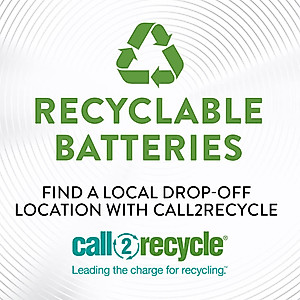 Energizer Rechargeable C Batteries, Recharge C Battery Precharged and Rechargeable 9V Battery Combo Pack, 6 Count