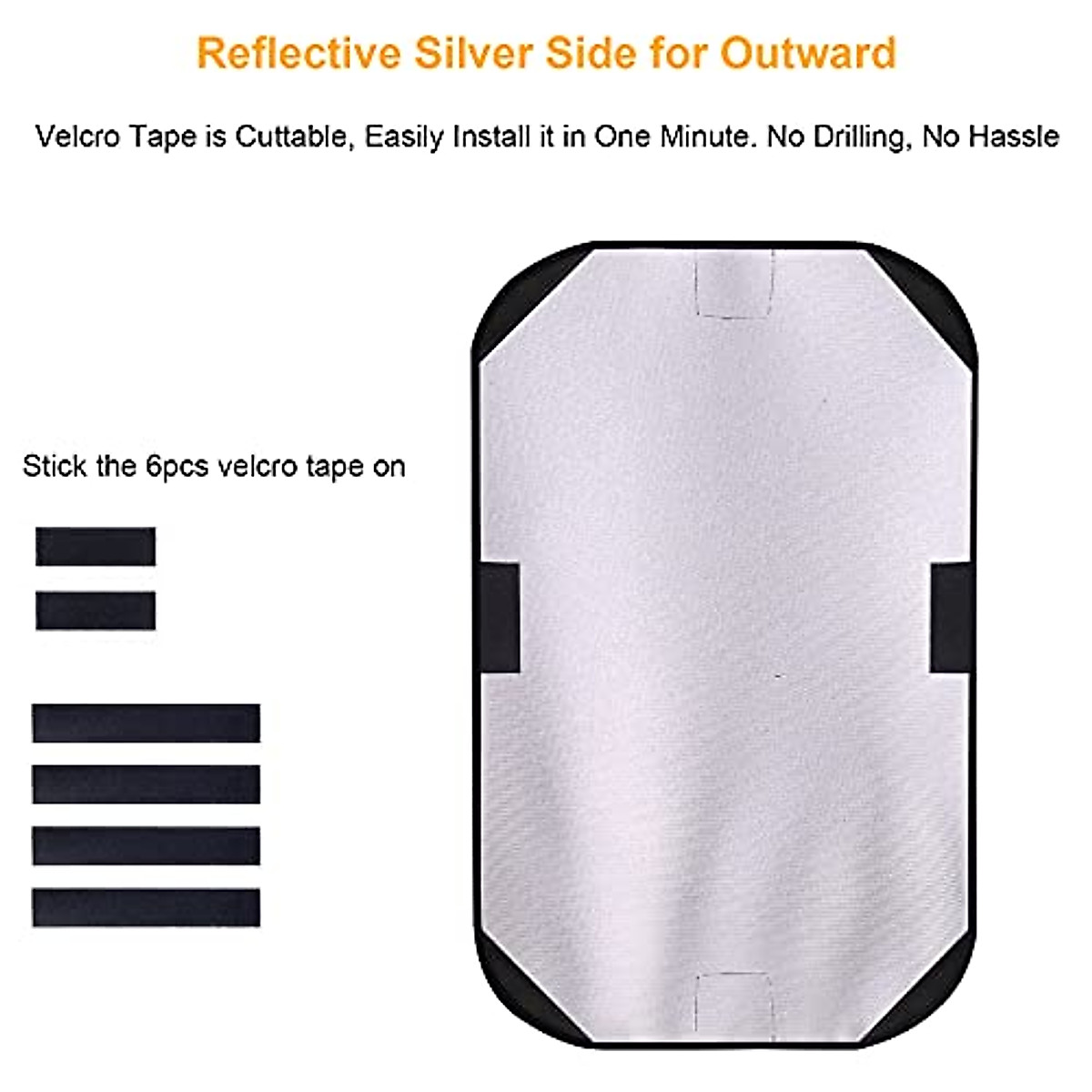 2Pack RV Door Window Cover Sun Shade 25"x16", Camper Privacy Window Screen for Entrance House Travel Trailers Windows Skylight Cover