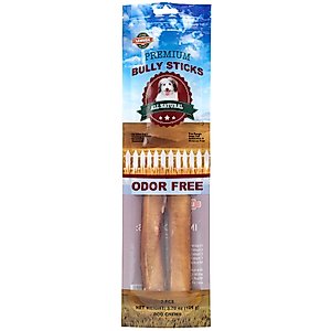 Lennox 12" Bully Sticks for Small & Medium Dogs | Long Lasting, Odorless, Premium All Natural Dog Treat | 100% Free Range, Grass Fed Beef | Rawhide Alternative | Promotes Dental Health - 2 Pack