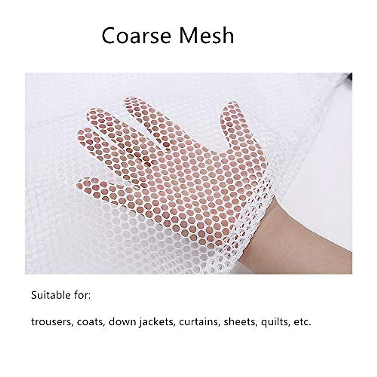 Debaoniu Mesh Laundry Bag - With Drawstring,19.6×27.5 inch Large Laundry Bra Underwear Products Laundry Bags Baskets Mesh Bag Household Cleaning Tools Accessories Laundry Wash Care (Coarse Mesh-2PCS)