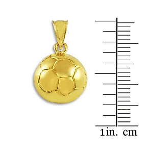 10k Gold Sports Charm Soccer Ball Pendant