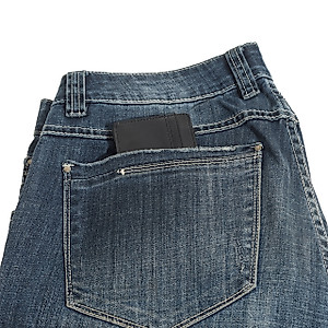 CKLT Men's Fashion Magic Money Clip Leather Minimalistic Slim Wallet Black