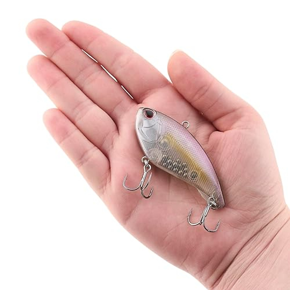 Berkley Jack Fishing Hard Bait, Stealth Shad, Size 7, 2.75 in, Sharp Knife Blade Design Creates Super Fast Fall, Equipped with Fusion 19 Hooks, Dual Flash-Point Enhances Side Flash