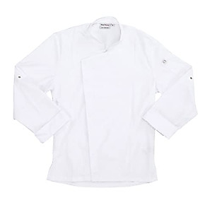 Chef Works Men's Lansing Chef Coat, White, Medium