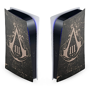 Head Case Designs Officially Licensed Assassin's Creed Old Notebook III Graphics Vinyl Faceplate Sticker Gaming Skin Decal Cover Compatible With Sony PlayStation 5 PS5 Digital Edition Console