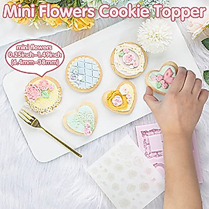 Funshowcase 32 Cavity Roses Flower Fondant Candy Silicone Mold for Sugarcraft Cake Decoration, Cupcake Topper, Polymer Clay, Soap Wax Making, Resin Jewelry Casting Crafting Projects