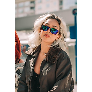 Epoch Eyewear Murphy Golf Sport Sunglasses 2 Pair Tortoise w/Polarized Green Mirror & Black w/Polarized Blue Mirror Lens