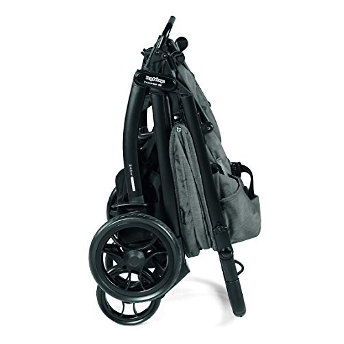 Peg Perego Booklet 50 Travel System - Includes Booklet 50 Baby Stroller and The Primo Viaggio 4-35 Infant Car Seat - Made in Italy - Atmosphere (Grey)