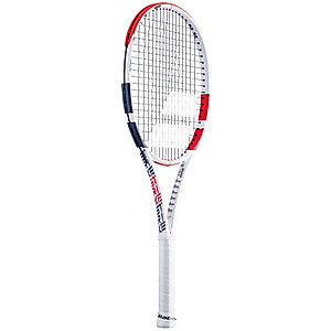 Babolat Pure Strike 16/19 Tennis Racquet Racquet - Strung with 16g White Babolat Syn Gut at Mid-Range Tension (4 3/8" Grip)