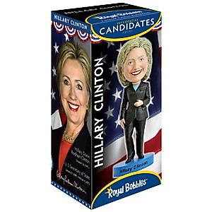 Royal Bobbles Hillary Clinton Bobblehead, Premium Polyresin Lifelike Figure, Unique Serial Number, Exquisite Detail