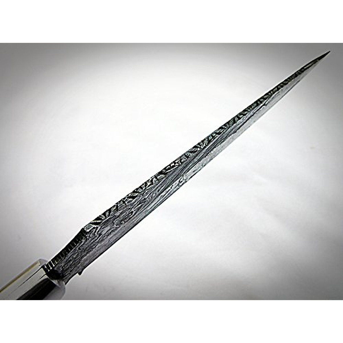 CF-28 Custom Handmade Damascus Steel 11.4" Inches Chef Knife - Beautiful Green and Black Micarta Handle