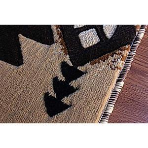 South West Native American Door Mat Area Rug Design C318 Berber 24 In. X 40 In.