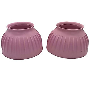 Couvre: Pair of Horse Hoof Protector European Style Baby Pink Color. (M)
