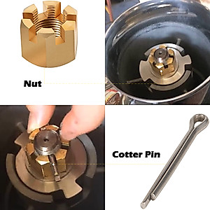 Outboard Upgrade Propeller Installation Hardware Tools Kit Fits for Yamaha Outboard 150-300 HP, Includes Thrust Washer, Spacer, Washer, Nut and Cotter Pin, Comparable to OEM Part Number 6E5-45987-01