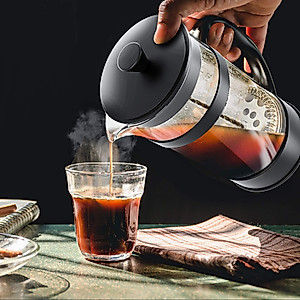 Utopia Kitchen 34 Ounce 1 Liter French Press Coffee Maker, Tea Maker, Travel Coffee Presses, Heat Resistant Thickened Borosilicate Coffee Pot for Camping Travel Gifts, Plum Pack of 1