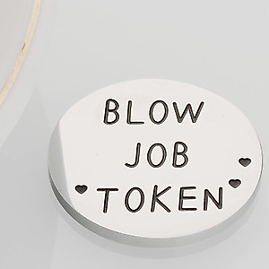 HUTIMY Couples Token Gift Jewelry for Him Gift Husband Valentine's Men Pleasure Items Naughty Coin