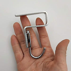 Cucumis 2Pcs Students' Desk Hook and Schoolbag Hook for Table Handbag Storage Decor Table Hook,Women's Bag Handbag Hanger Holder Desktop Holder (Suitable for 1.9cm / 0.74 inch Thick Plate) (A)