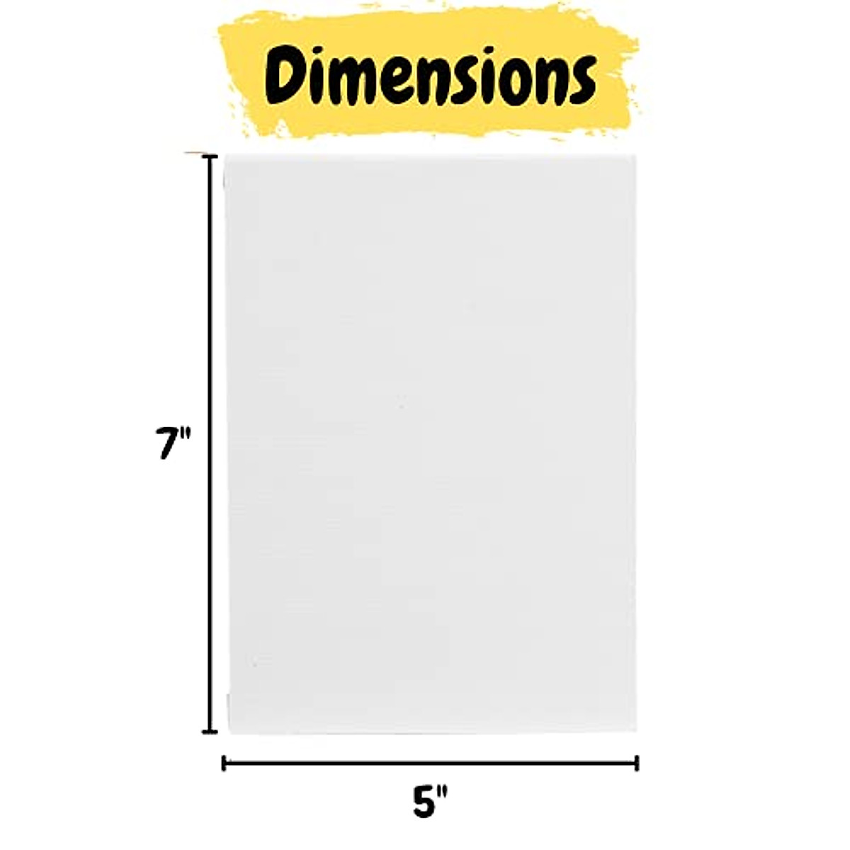 Mr. Pen- Cotton Canvas Panels, 5 Pack, 5x7 Inch, Triple Primed for Oil & Acrylic Paints, Canvas Boards for Painting, Painting, Drawing & Art Supplies, Blank Canvas for Painting, 3mm Thickness.