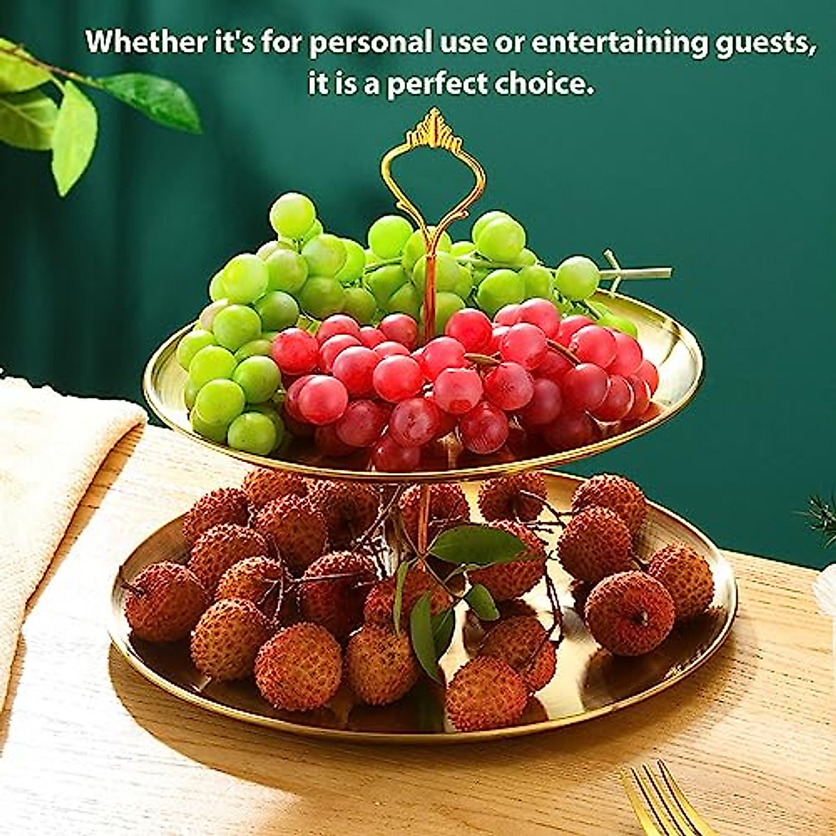 BZVlemon 3 Tier Stainless Steel Cupcake Stand, Gold Metal Serving Tray Cake Holder Cake Stand for Holiday Dessert Table Decorations Birthday Baby Shower Party Wedding (3tier-B)