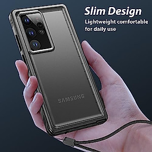 SPORTLINK for Samsung Galaxy S23 Ultra Case Waterproof - Built in Lens & Screen Protector[IP68 Underwater][6.6FT Military Dropproof][Dustproof] Full Body Shockproof Case for Galaxy S23 Ultra 6.8’’