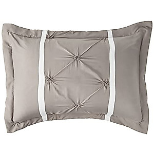 Vermont Grey Queen 8 Piece Comforter Bed in A Bag Set