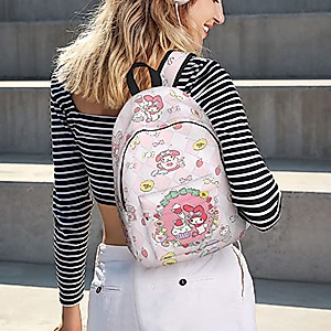SYSGIE Anime Backpack Mini Pink Laptop Backpack Light Backpack for Travel Cute Backpack for Women Suitable for Work Commute Play (S)