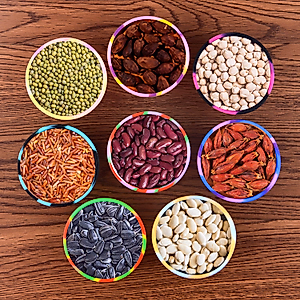 Coopay 8 Pieces Mini Silicone Bowls Multicolor Pinch Bowls Heat Resistant Snack Bowls Prep and Serve Bowls, Unbreakable, Flexible, 1.75 Oz (Mixed Colors)