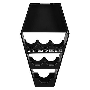 Something Different Coffin Wine Rack (One Size) (Black)
