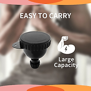 Protein Powder Container to Go Funnel 2 Pack Keychain for Shaker Cup Water Bottle Funnel for Gym Powders. (Funnel with keyring)