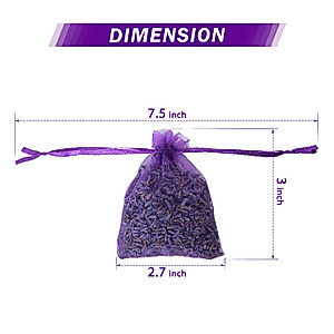 French Lavender Sachets for Drawers and Closets Fresh Scents, Home Fragrance Sachet, Pack of 24, Purple, LV-S-C-24-1