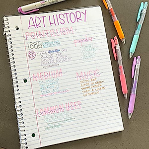 Zebra Pen Journaling and Lettering Set, Includes 6 Highlighters, 6 Brush Pens, and 6 Sarasa Clip Retractable Gel Pens, Pastel Ink Colors, 18-Pack, Multicolor (76018)