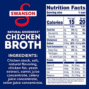 Swanson's Swanson Natural Goodness Chicken Broth, 14.5 oz. Can (200000002429)