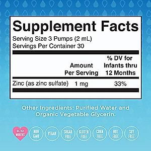 USDA Organic Multivitamin Liquid Drops for Infant & Infant Liquid Ionic Zinc Bundle by MaryRuth's | Immune Support & Overall Wellness | Vegan | Non-GMO | Gluten Free.