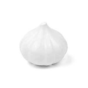 Fruit and Vegetable Shaped Food Saver Storage Containers Refrigerator Plastic Storage Box for Onion, Lemon, Green Pepper, Tomato, Garlic(Garlic)