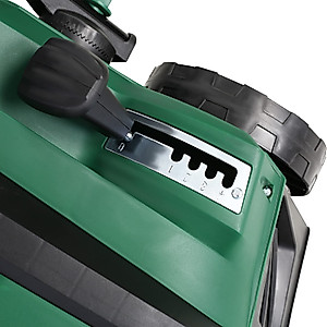 2-in-1 16" Walk Behind Scarifier, 15 Amp Electric Dethatcher Scarifier, Lawn Dethatcher for Yard Lawn Garden Care, Removable Collection Bag Extra Large 58QT (16 inch)