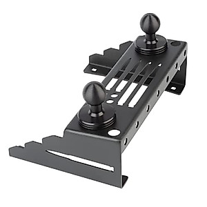 Bulletpoint Metal Dash Mount with 2 Phone Holders Bundle Compatible with 2015-2020 Ford F150 & 2017+ F250/F350 Super Duty - Dual 20mm Ball Dash F150 Phone Mount (13th Generation)