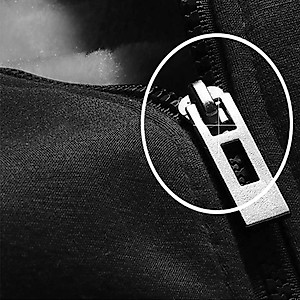 MACHLAB Men's Pullover Winter Workout Fleece Hoodie Jackets Full Zip Wool Warm Thick Coats Black#W11 2XL