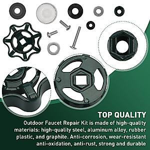 Aulpq C-144KT-807 Outdoor Faucet Repair Kit, for Prier C-144/244 Series Wall Hydrant