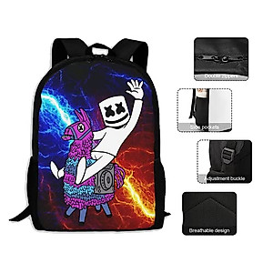 Unisex Cartoon Backpack 17in 3d Printed Travel Backpack Casual Laptop Backpack Lightweight SchoolBag for Men Women Boys Girls