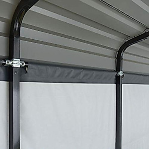ARROW, Fabric Enclosure Kit for 12 x 20-ft Arrow Carports (Metal carport not included)