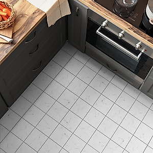 Merola Tile Timeless Calacatta 9-3/4" x 9-3/4" Porcelain Floor and Wall Tile